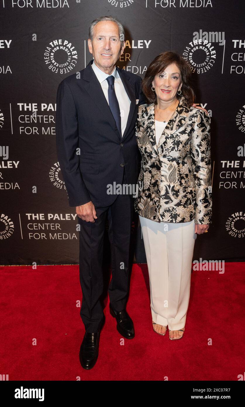 New York, United States. 13th June, 2024. Howard Schultz and Faiza J ...