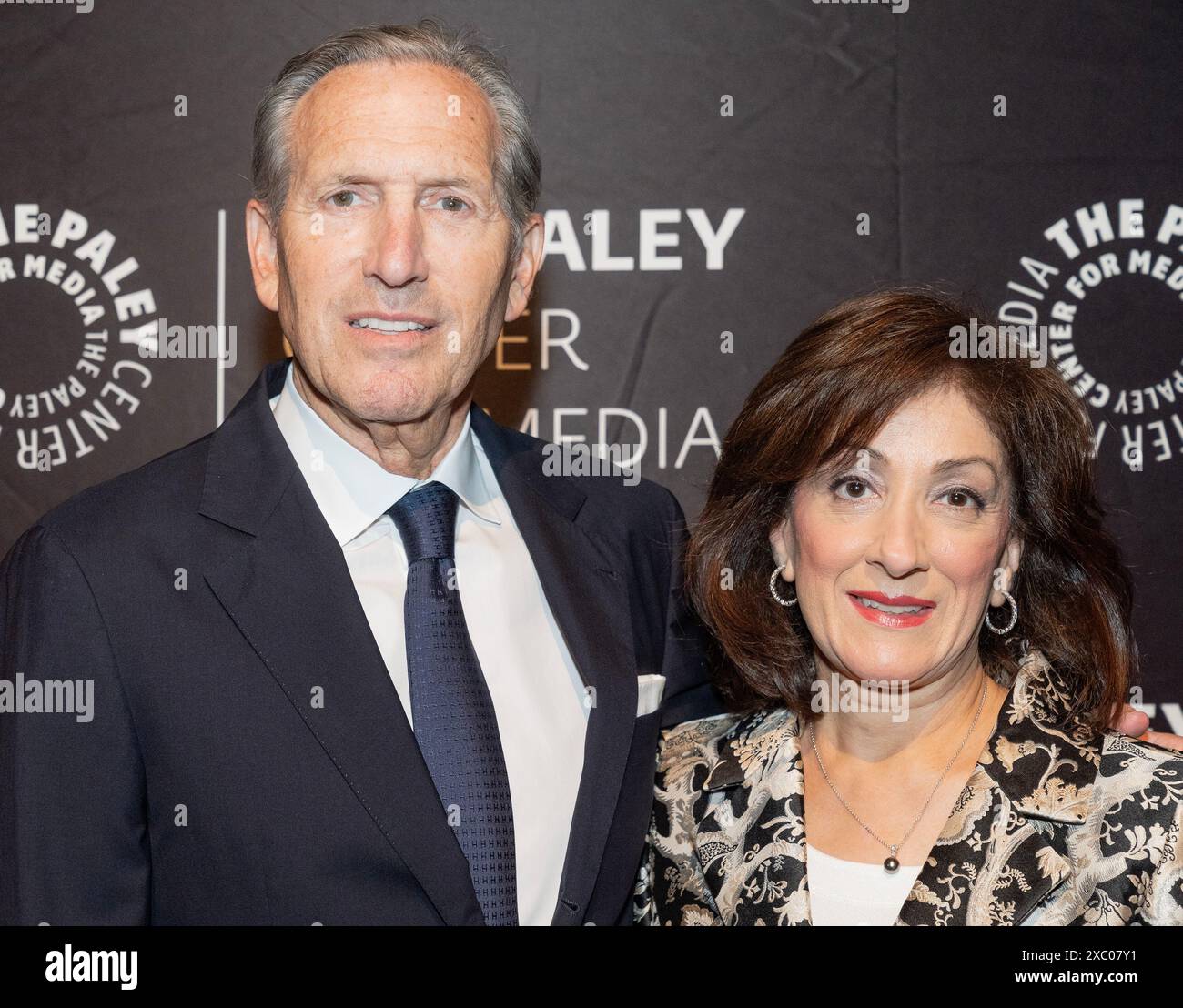 New York, United States. 13th June, 2024. Howard Schultz and Faiza J ...