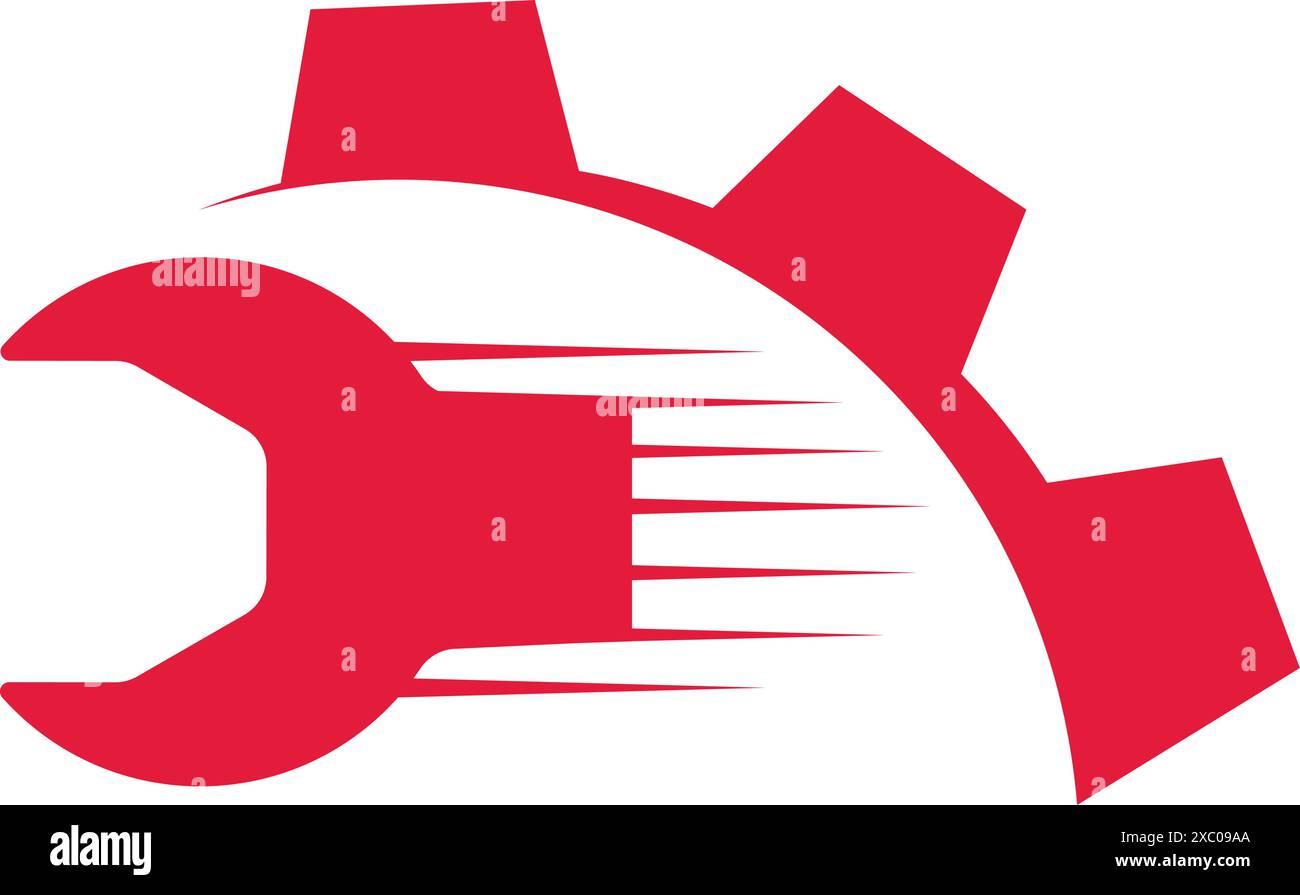 Gear machine symbol logo design vector Stock Vector Image & Art - Alamy