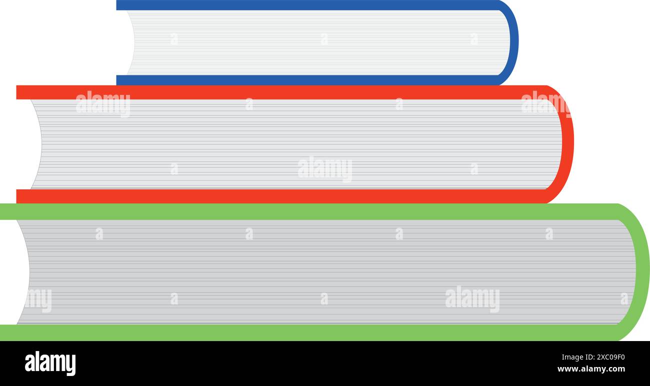 Books side view Stock Vector Images - Alamy