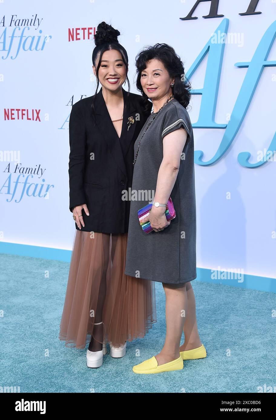 Hollywood, USA. 13th June, 2024. Sherry Cola and mother Zeng Ping Pan ...