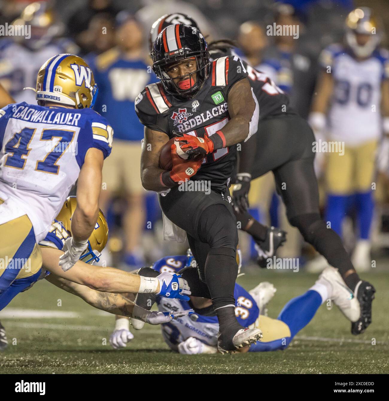 Ottawa, Canada. 13 Jun 2024. DeVonte Dedmon (17) of the Ottawa Redblacks. Regular season ...