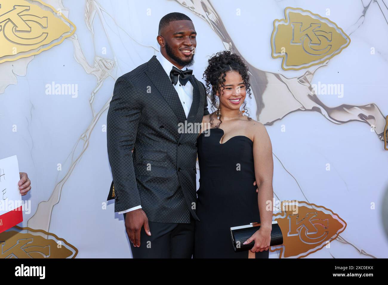 June 13, 2024: Isaiah Moore on the red carpet at the Kansas City Chiefs ...