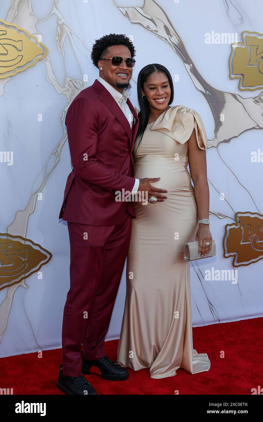 June 13, 2024: Bryan Cook on the red carpet at the Kansas City Chiefs ...