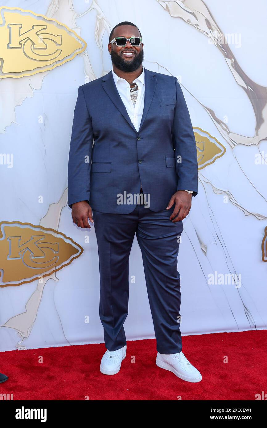 June 13, 2024: Neil Farrell on the red carpet at the Kansas City Chiefs ...