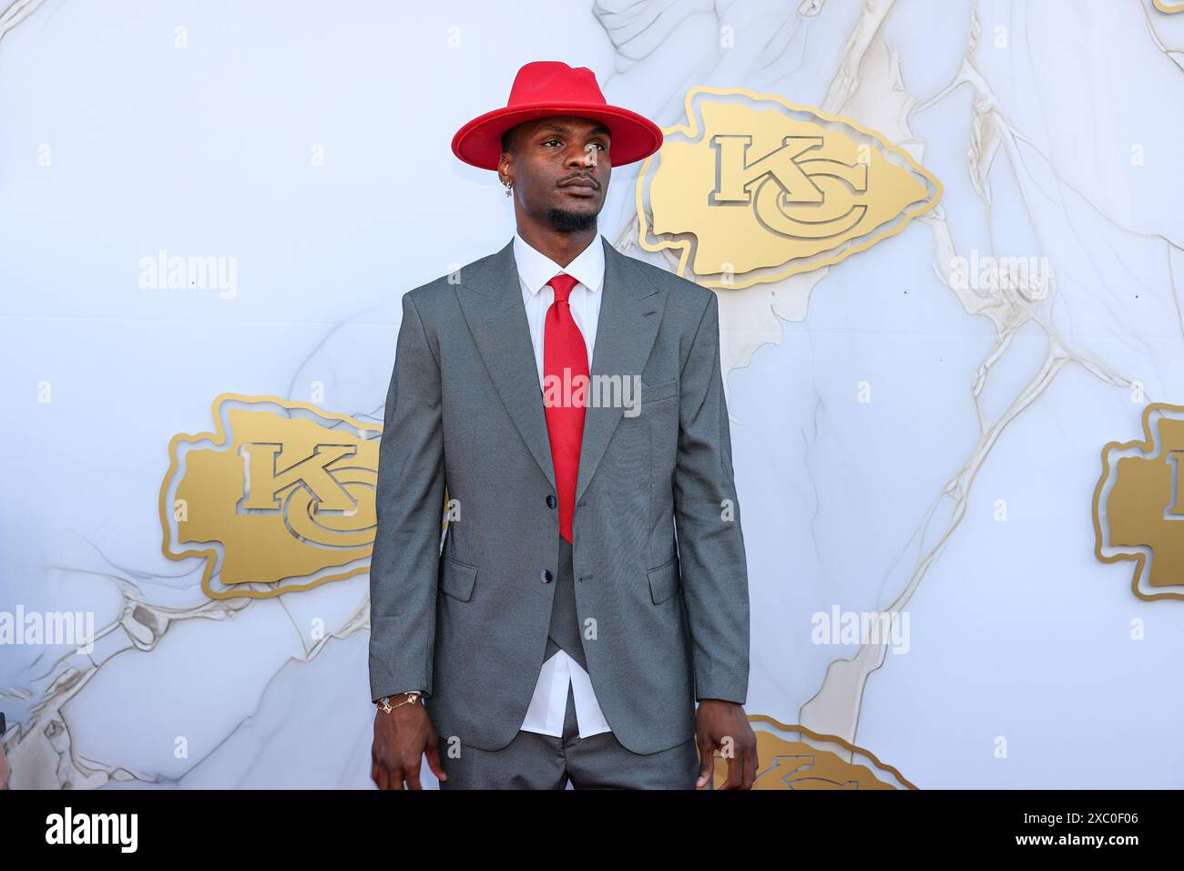 June 13, 2024: Marquez Valdes Scantling on the red carpet at the Kansas ...