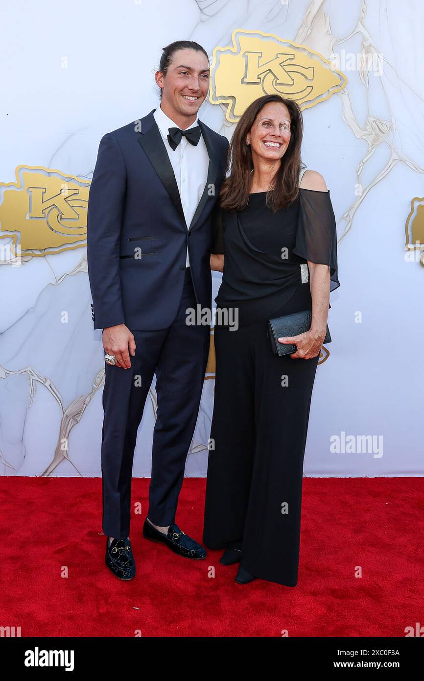 June 13, 2024: Tommy Townsend on the red carpet at the Kansas City ...