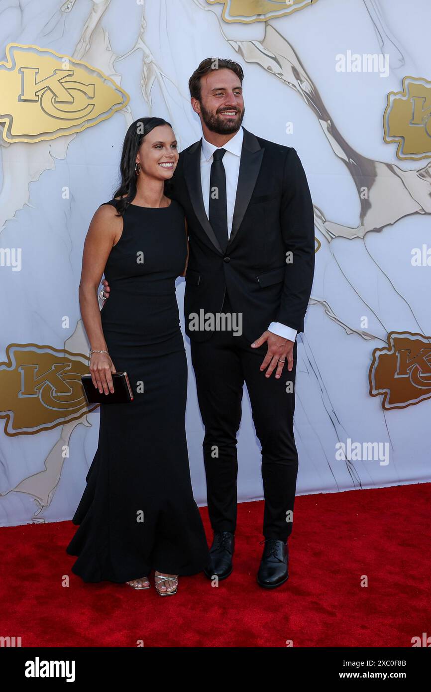 June 13, 2024: Noah Gray on the red carpet at the Kansas City Chiefs ...