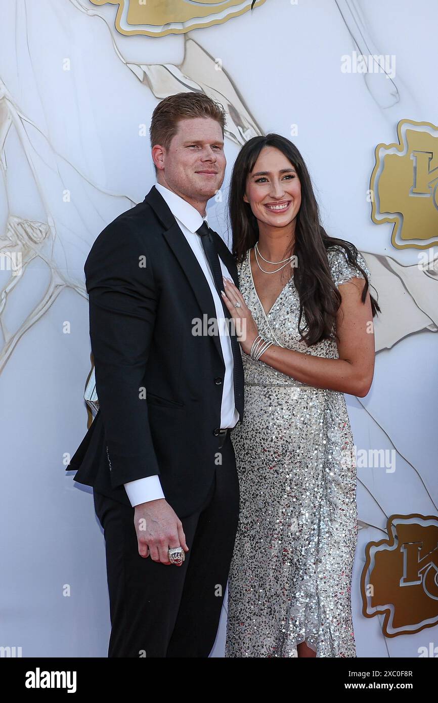 June 13, 2024: Matt Bushman on the red carpet at the Kansas City Chiefs ...