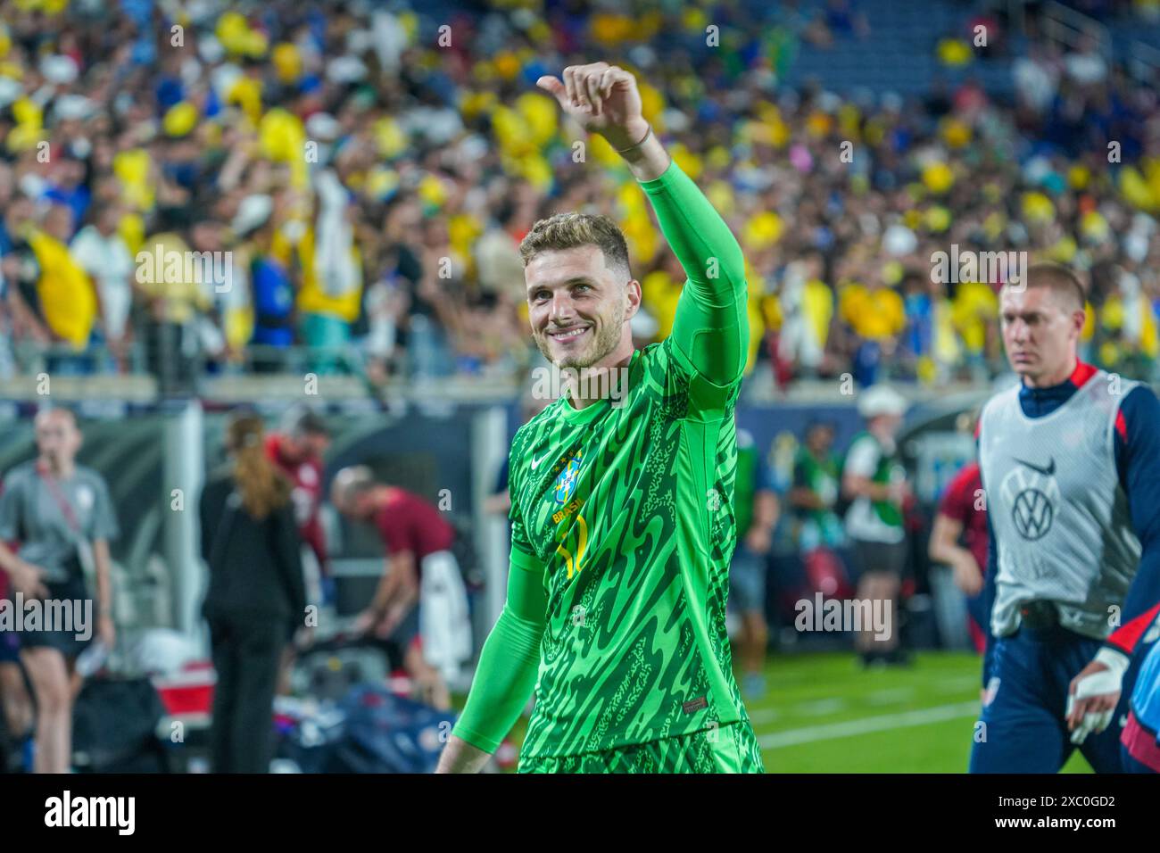 Orlando, Florida, June 12, 2024, Brazil goalkeeper Bento #12 at Camping ...