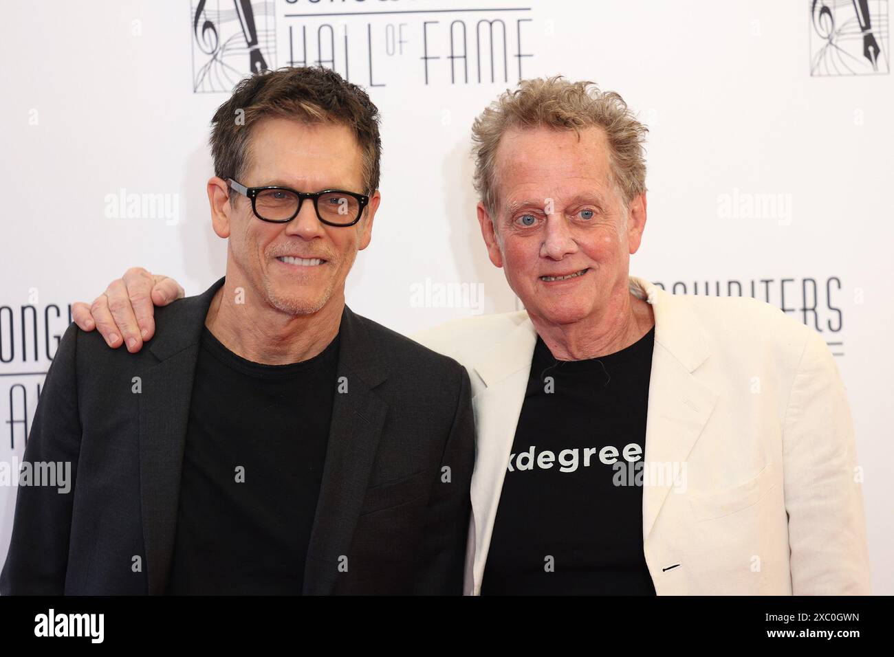 Kevin Bacon, Michael Bacon at arrivals for Songwriters Hall Of Fame ...