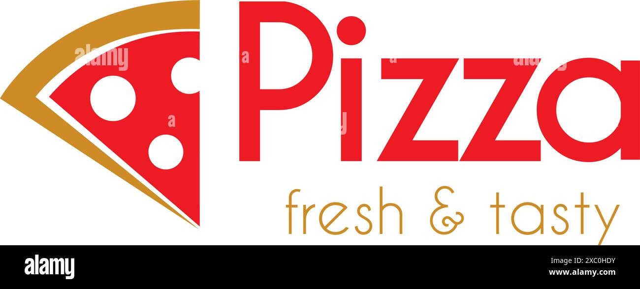 Pizza slice logo. A logo perfect to use for your food business Stock ...