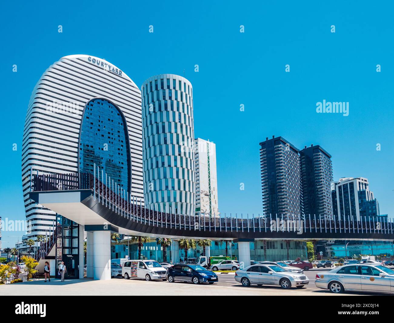 Batumi, Georgia: 04 June 2024. View of modern buildings and the new ...
