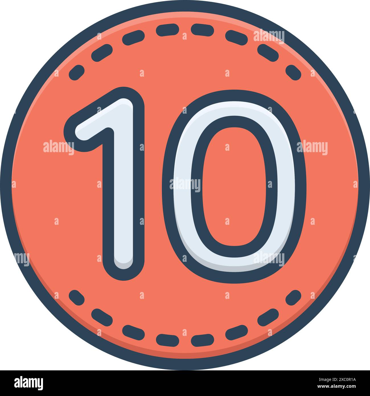 Icon for ten,number Stock Vector Image & Art - Alamy