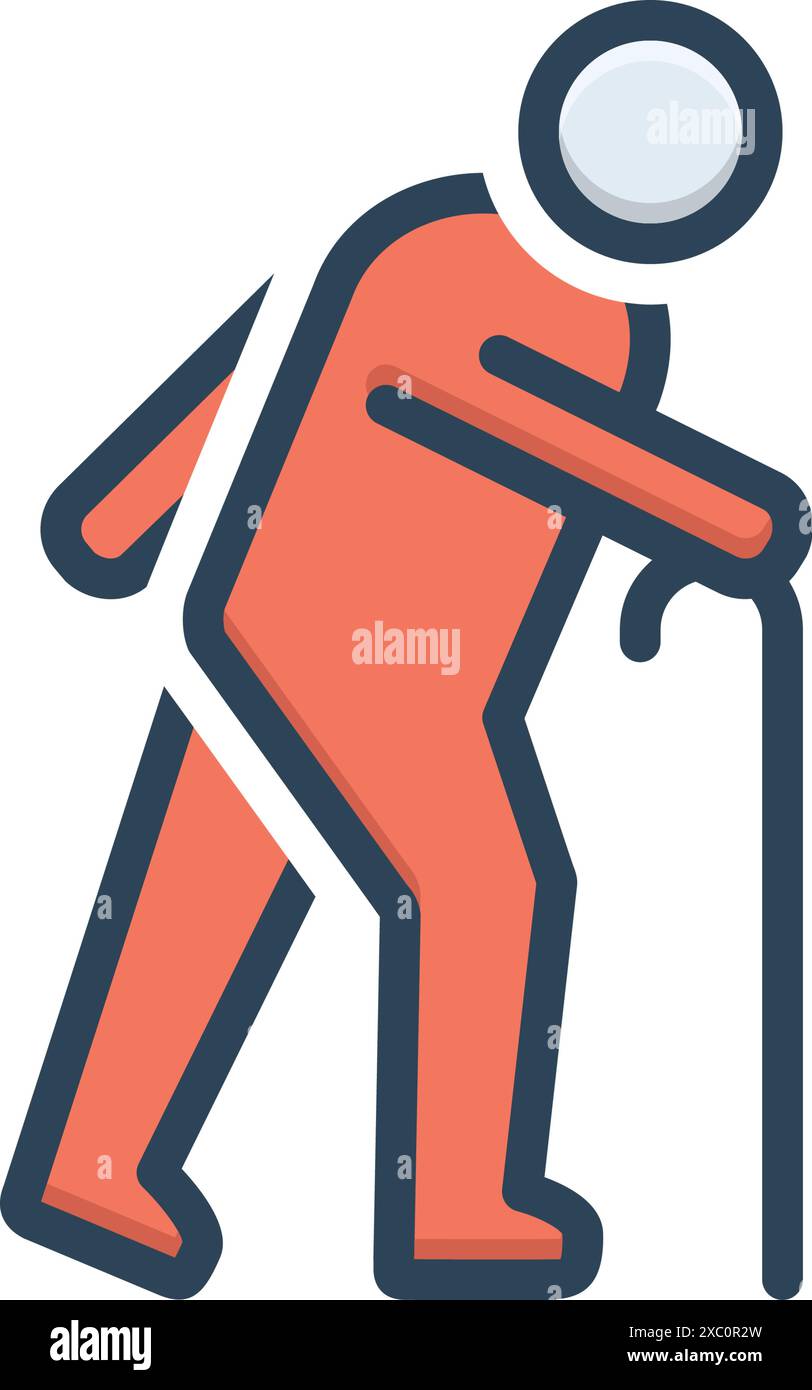 Icon for elderly,aged Stock Vector Image & Art - Alamy