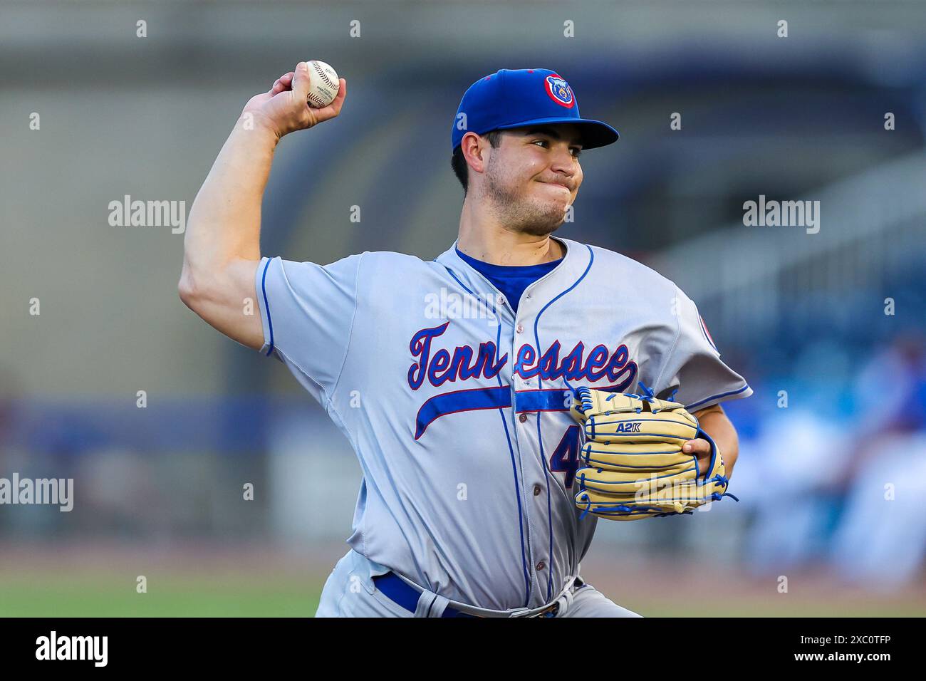 Biloxi, Mississippi, USA. 13th June, 2024. Tennessee Smokies pitcher ...