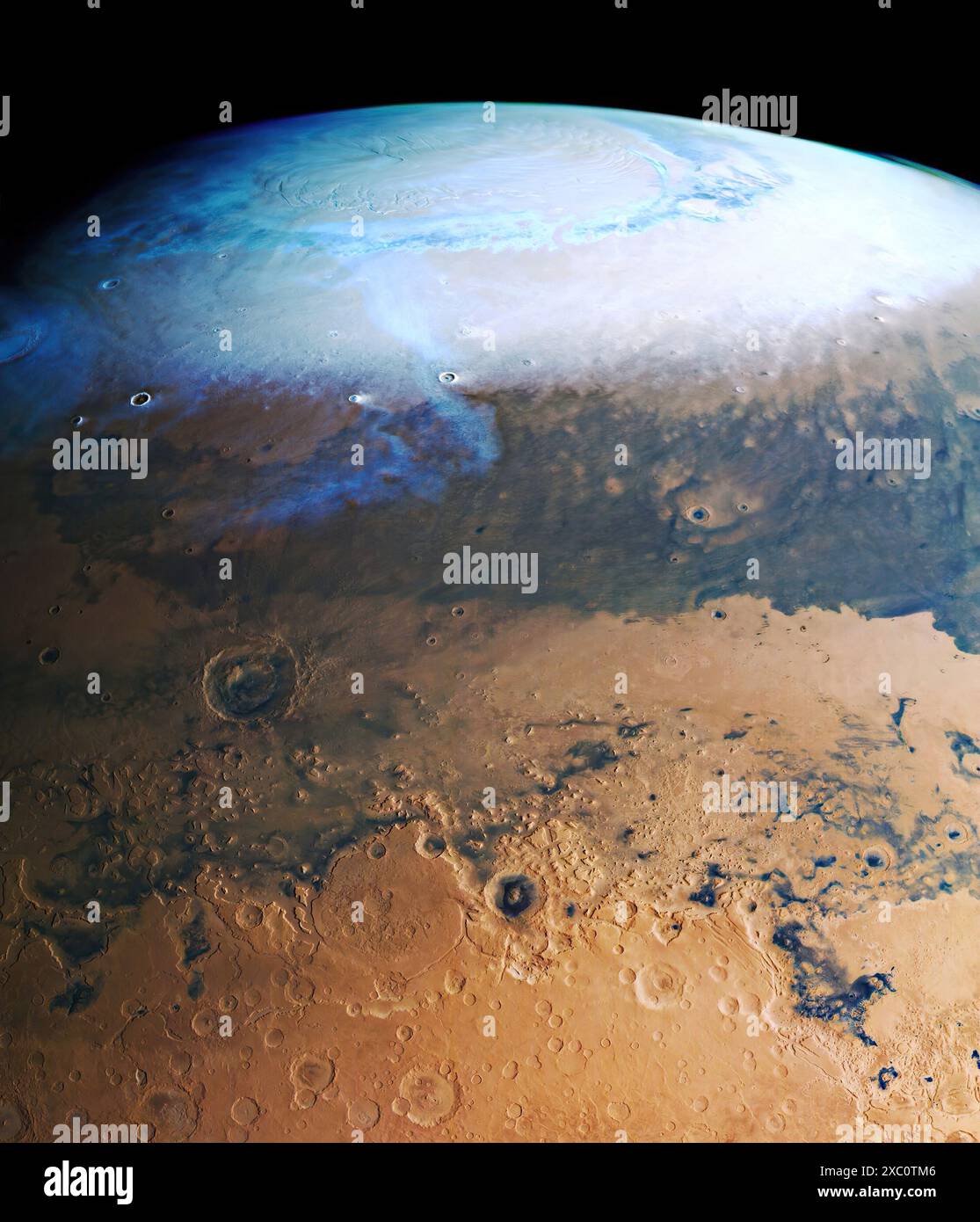 Globe view from north pole hi-res stock photography and images - Alamy