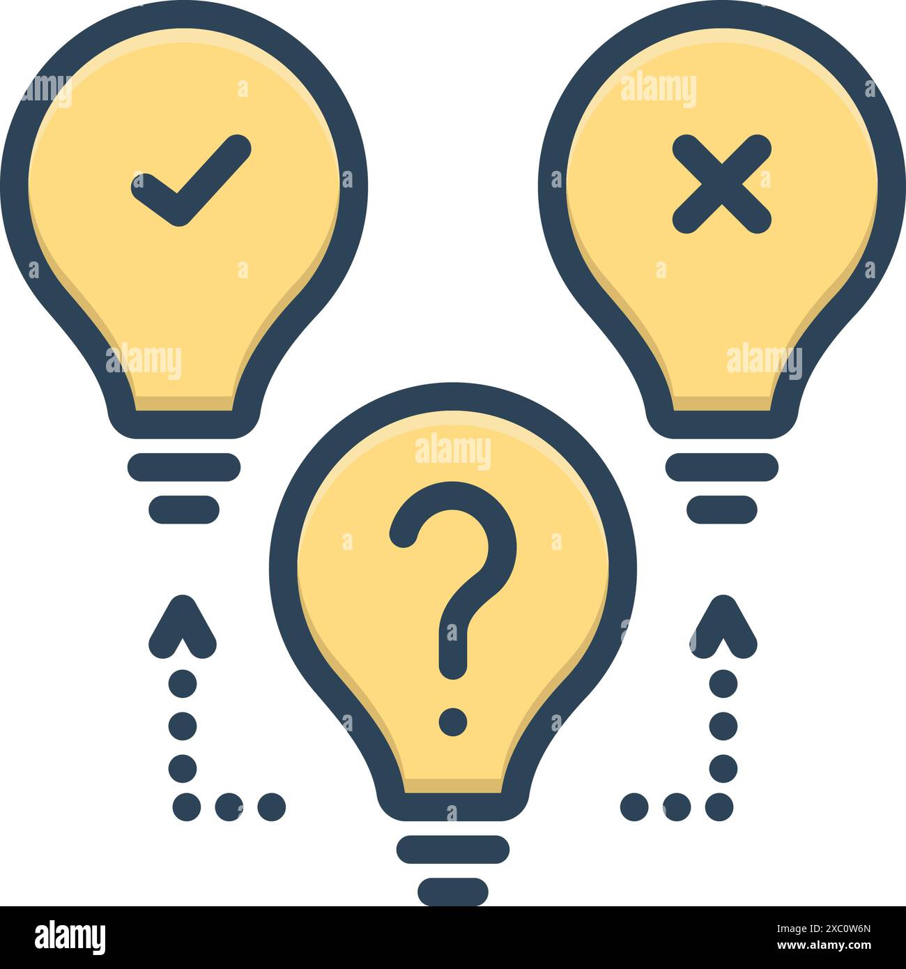 Maybe icon vector vectors hi-res stock photography and images - Alamy