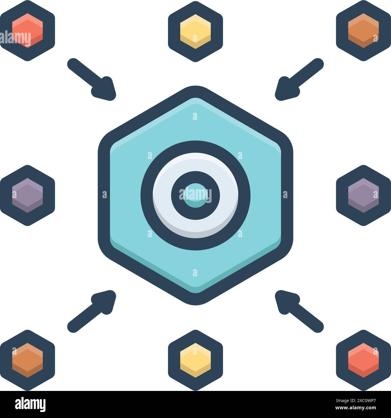 Icon for central,pivotal Stock Vector Image & Art - Alamy