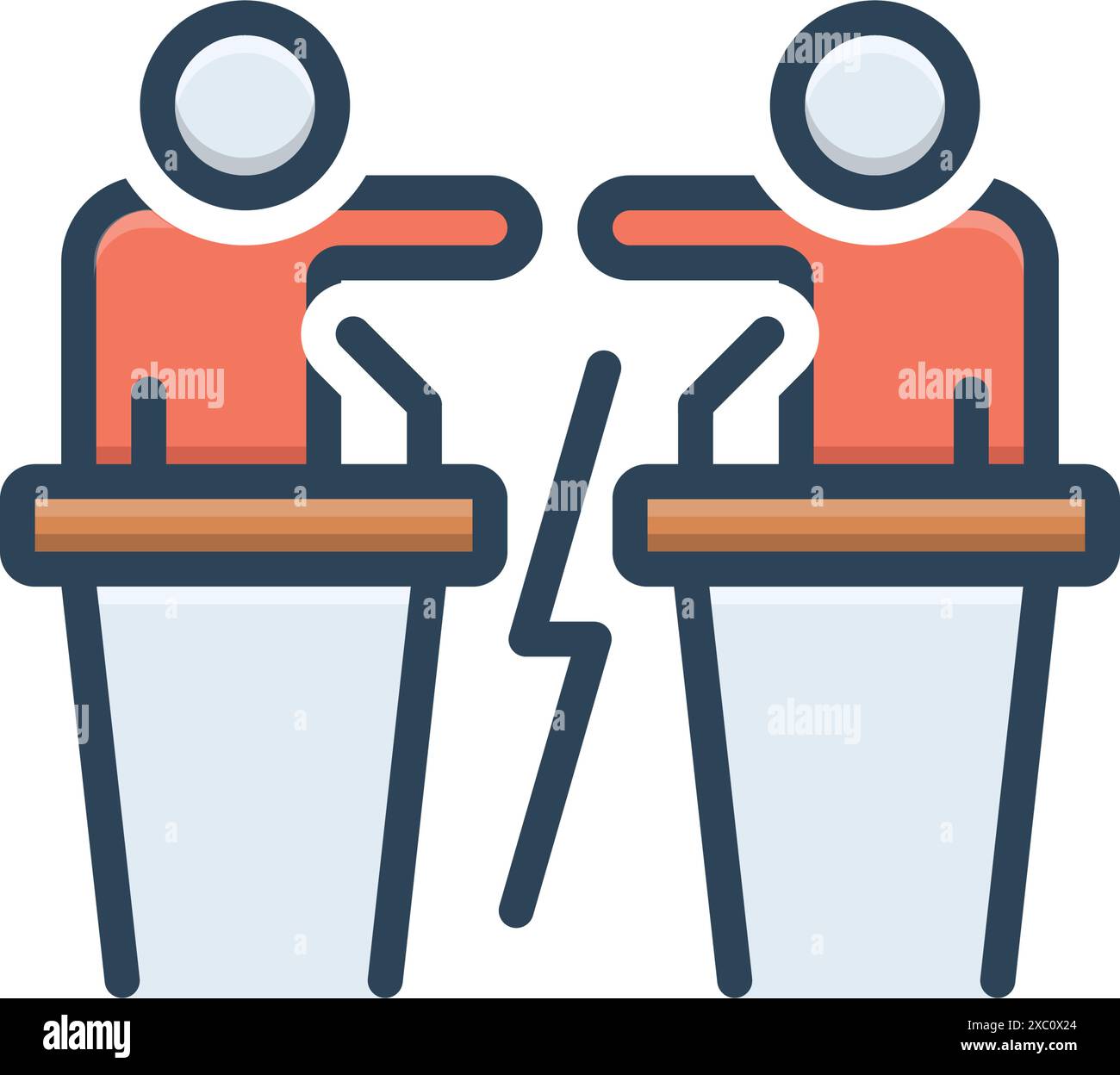 Opposition sign Stock Vector Images - Alamy