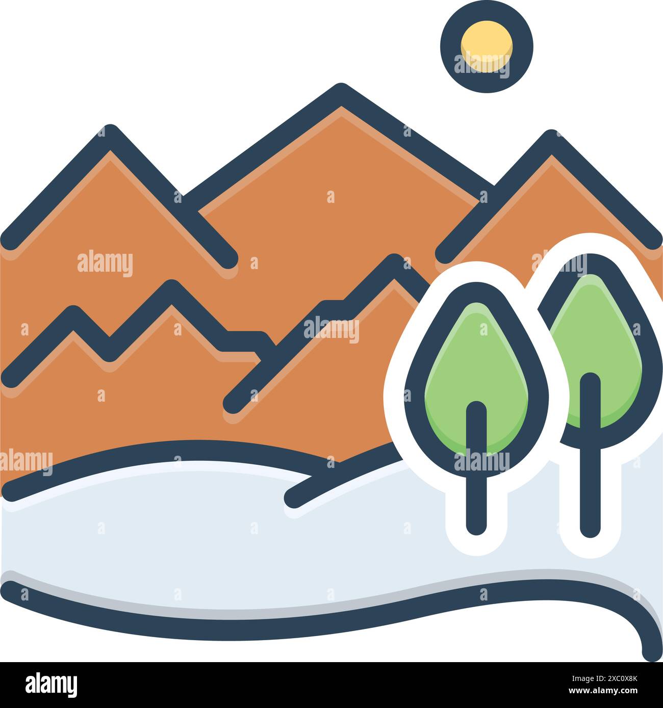 Icon for hill Stock Vector Image & Art - Alamy