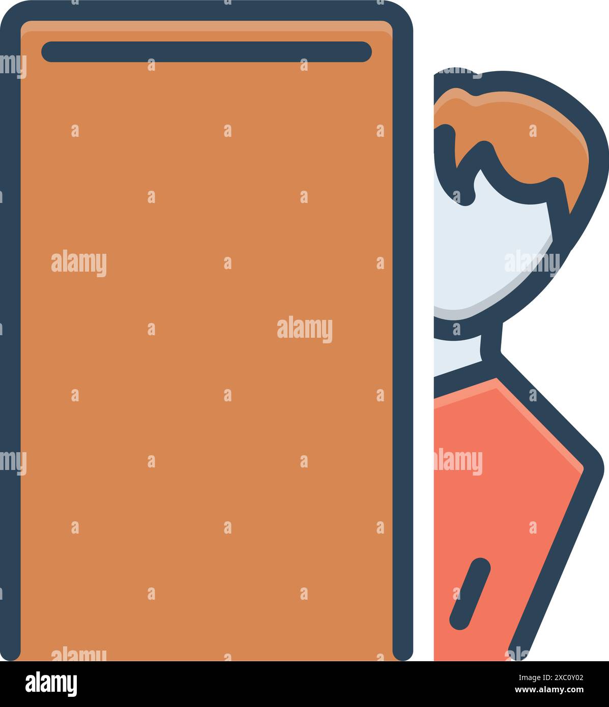 Peep behind Stock Vector Images - Alamy