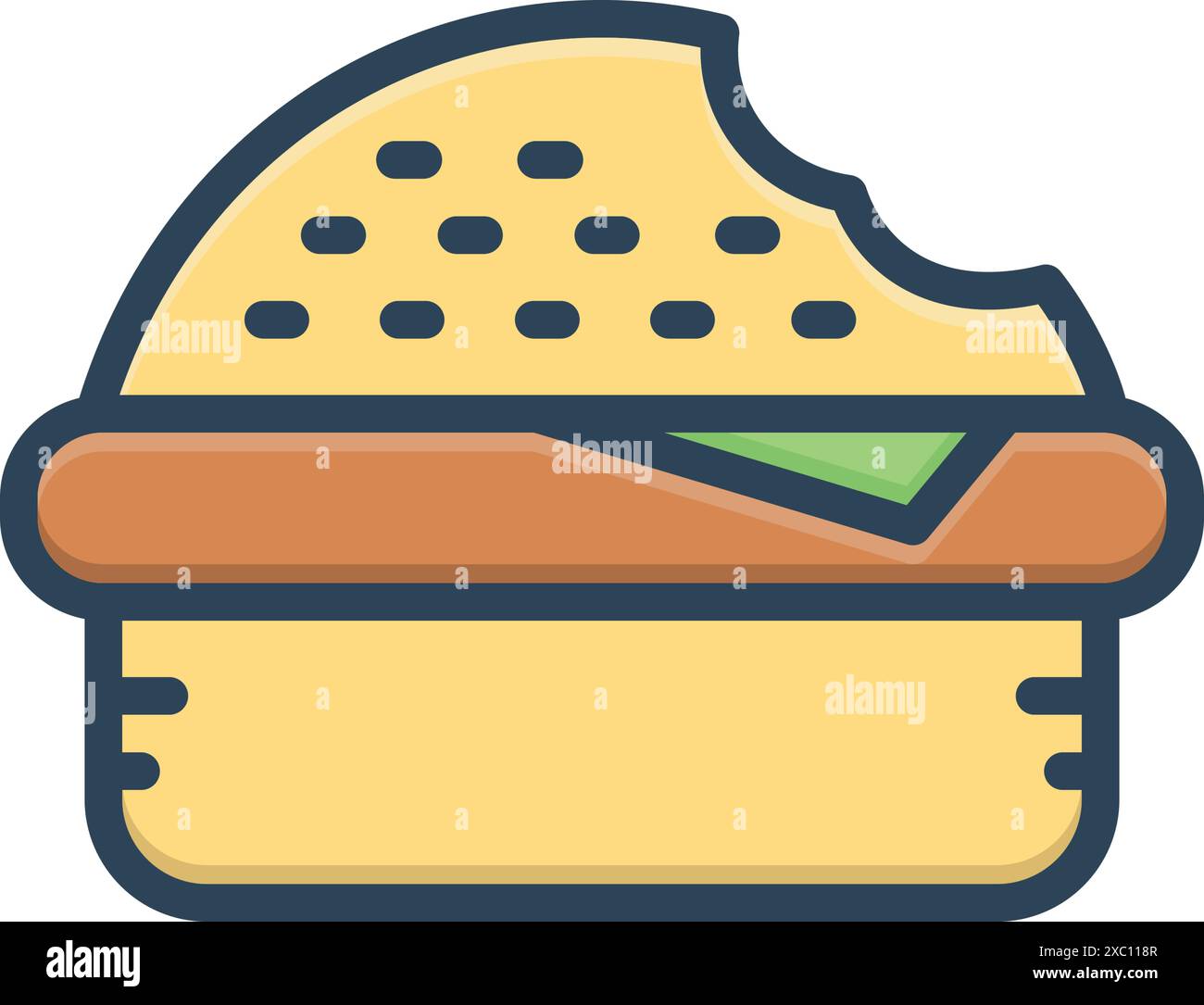 Icon for bite,burger Stock Vector Image & Art - Alamy