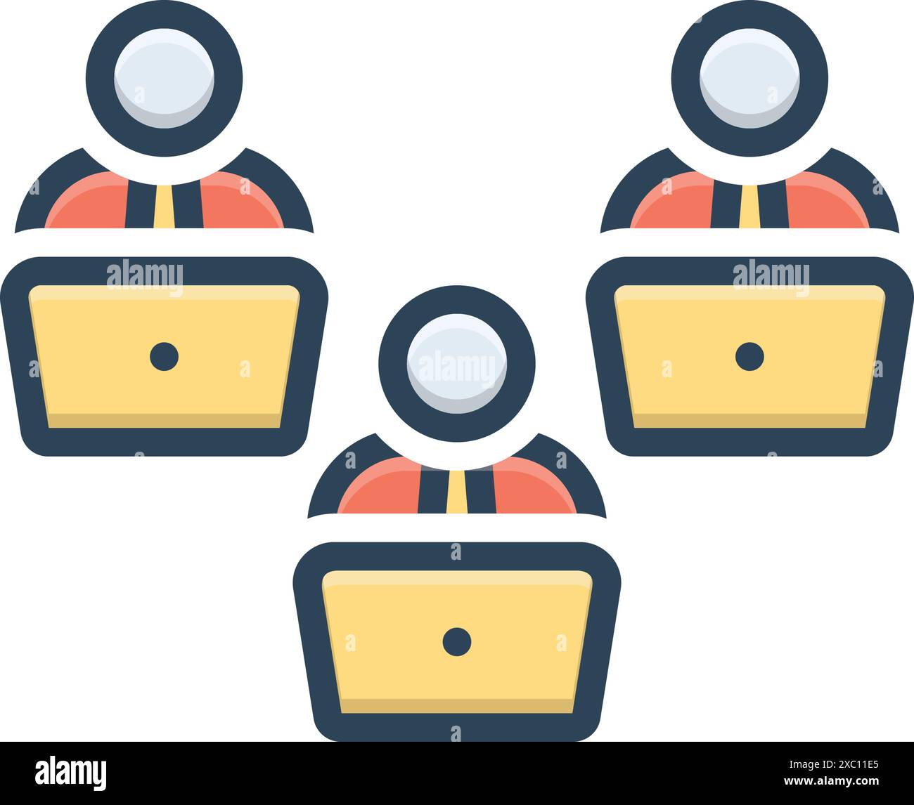 Personnel silhouette Stock Vector Images - Alamy
