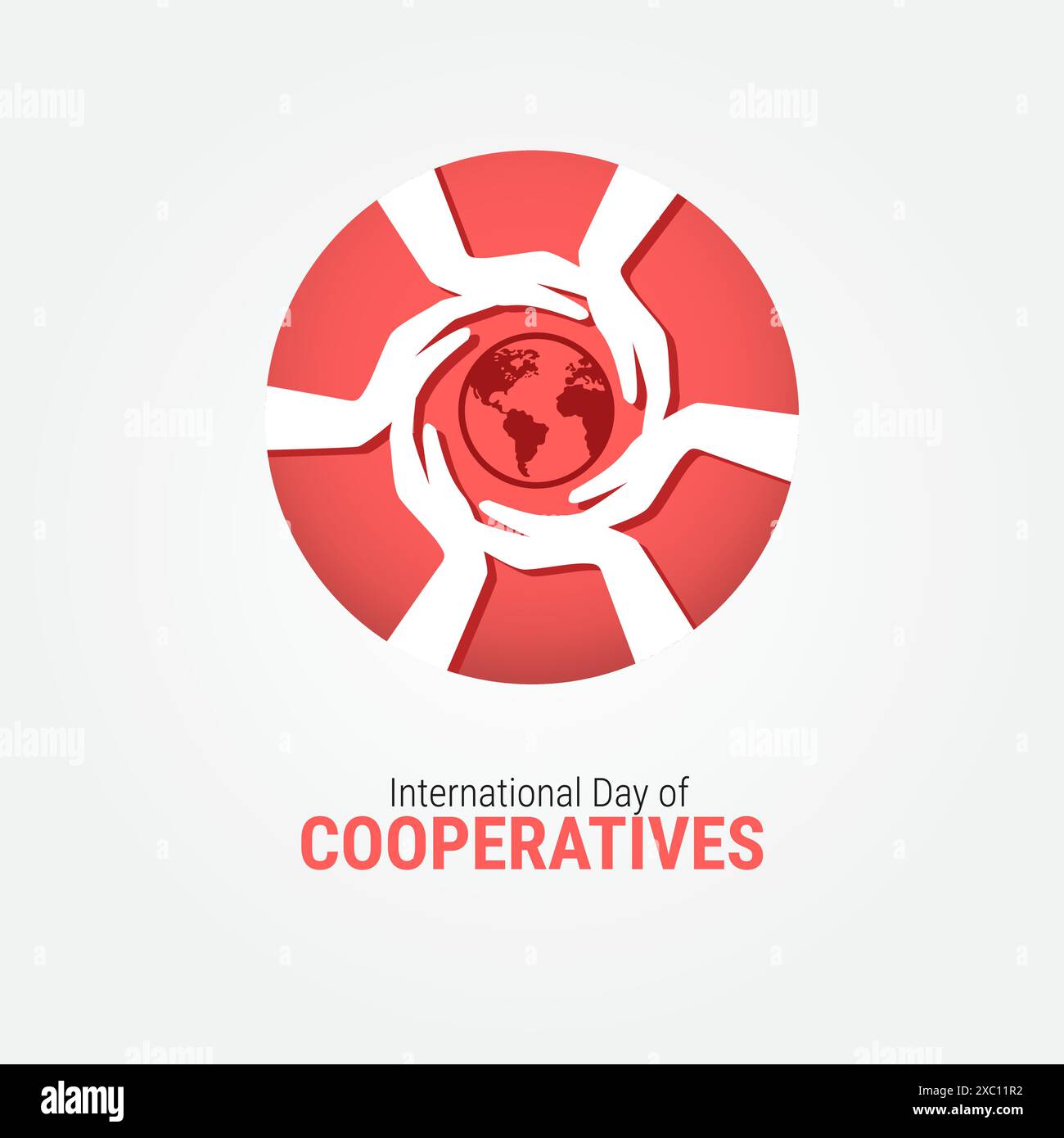 International Cooperative Day Vector Creative unique illustration ...