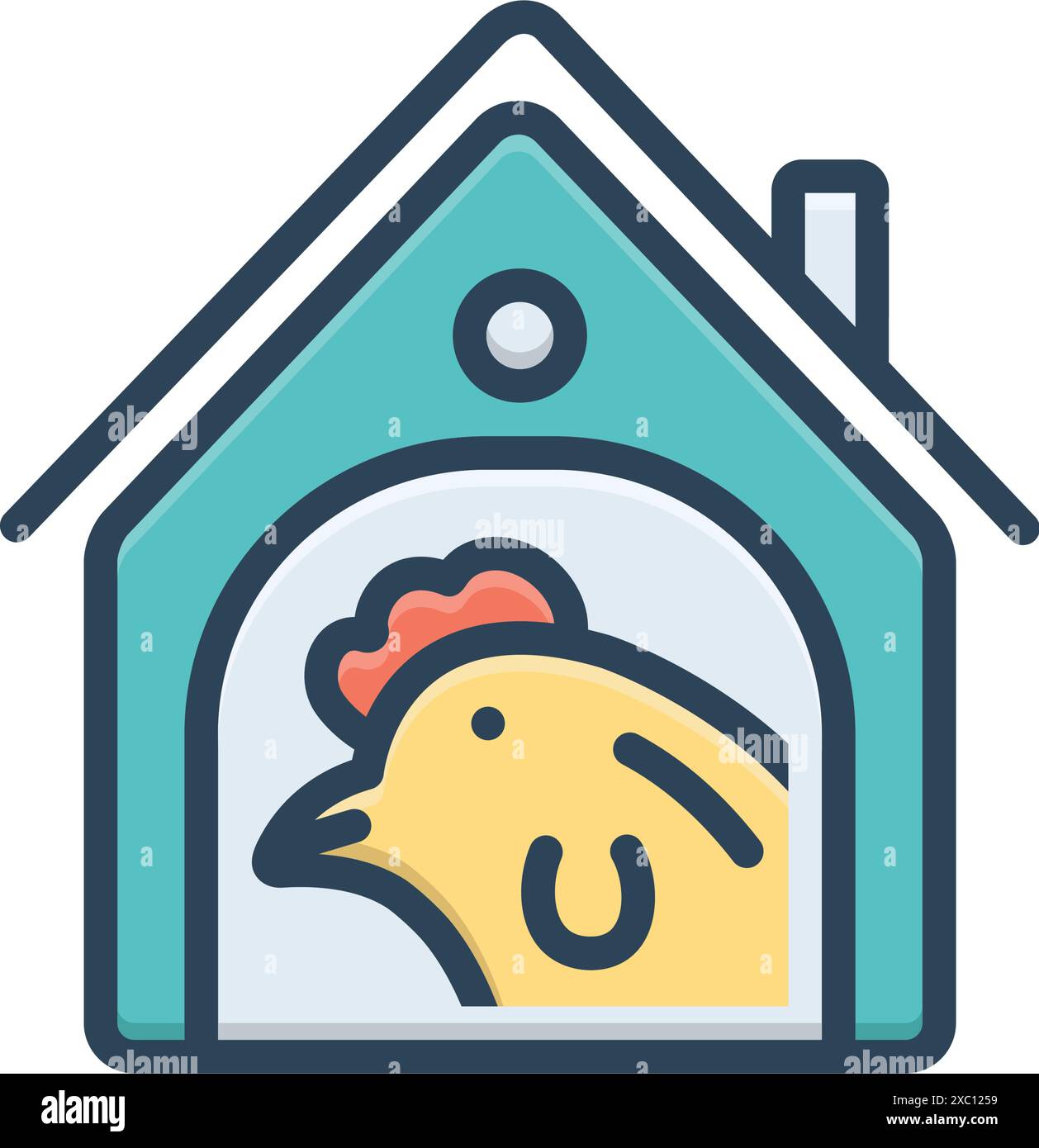 Icon for chicken in coop,chicken Stock Vector Image & Art - Alamy