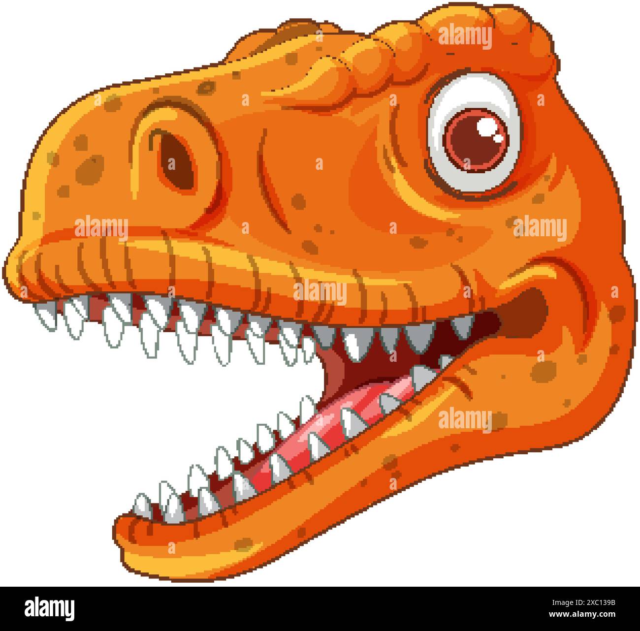 Tyrannosaurus jaw and teeth Stock Vector Images - Alamy