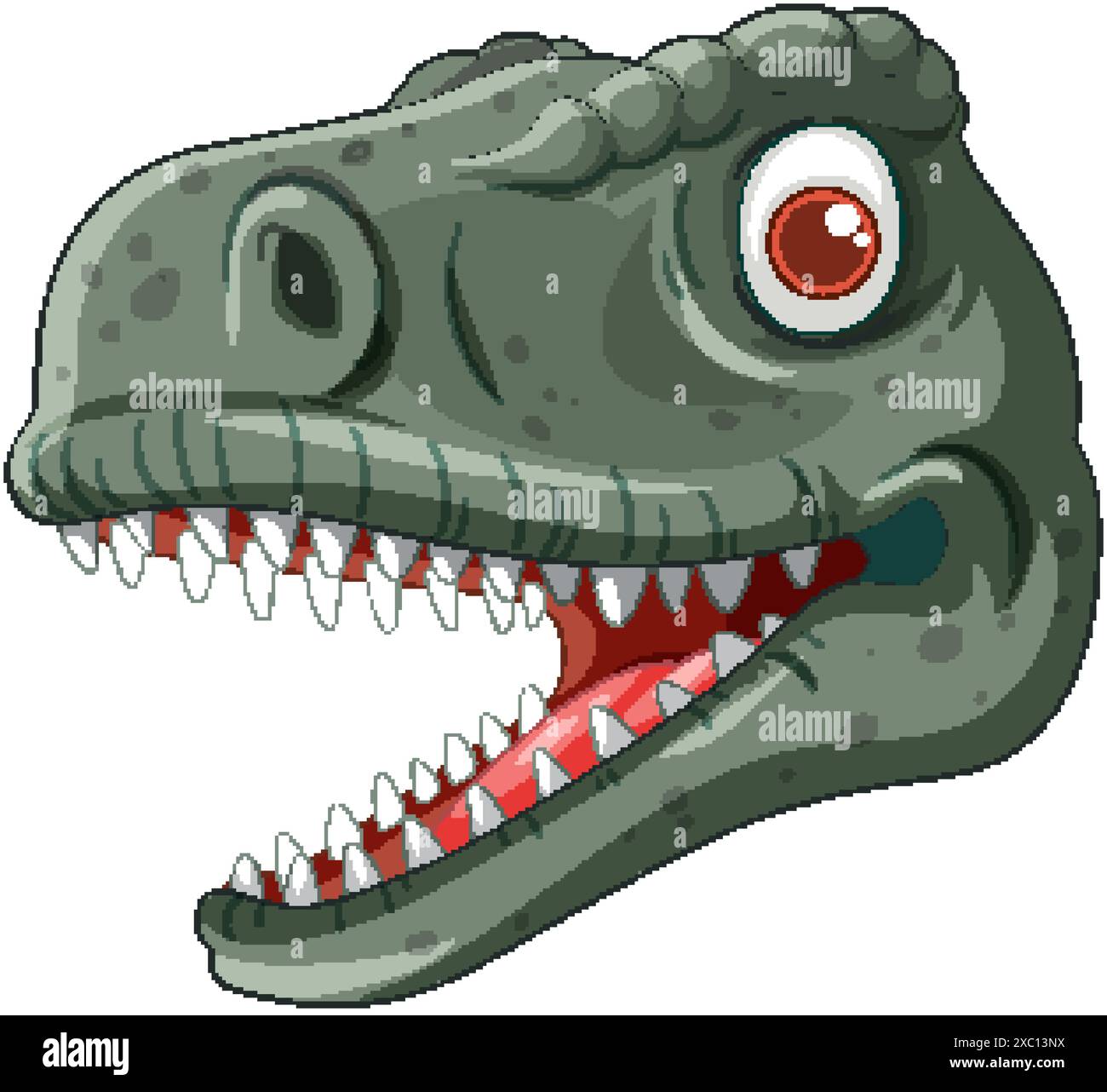 Vector image of a dinosaur head Stock Vector Image & Art - Alamy