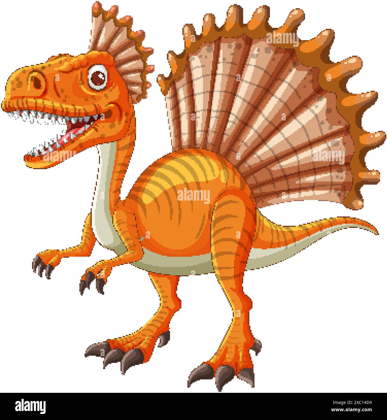 Spinosaurus cretaceous dinosaur Stock Vector Images - Alamy