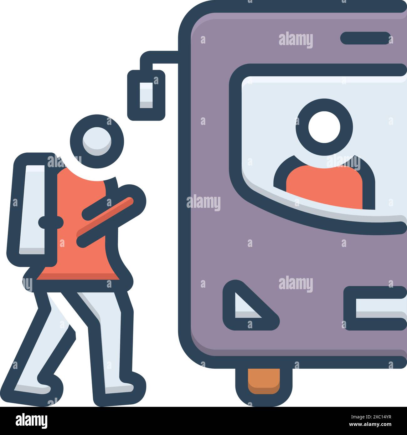 Icon for child climb on bus,student,safety Stock Vector Image & Art - Alamy