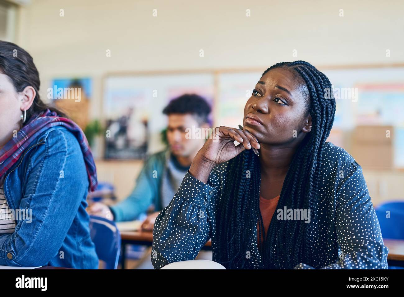 College student confused class hi-res stock photography and images - Alamy