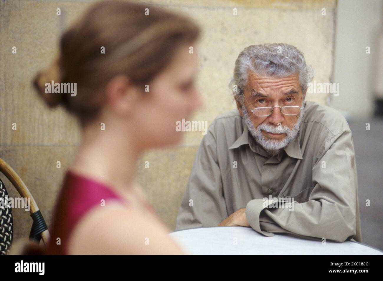 Alain ROBBE GRILLET (ROBBE-GRILLET) - Date : 20010801 ©John Foley/Opale ...