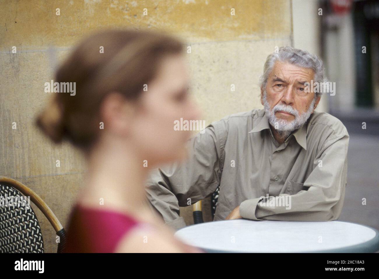 Alain ROBBE GRILLET (ROBBE-GRILLET) - Date : 20010801 ©John Foley/Opale ...