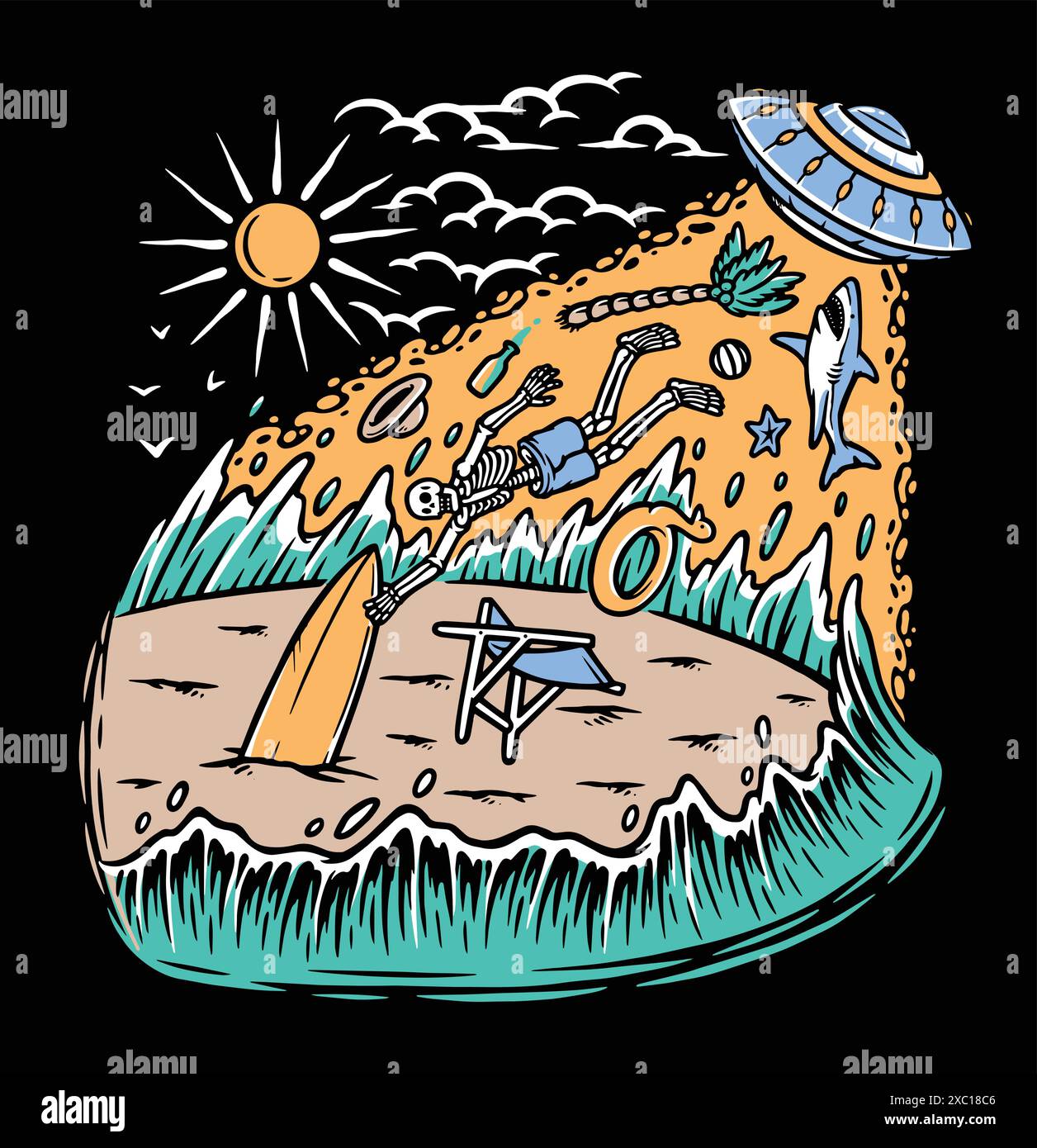 Monster invasion Stock Vector Images - Alamy