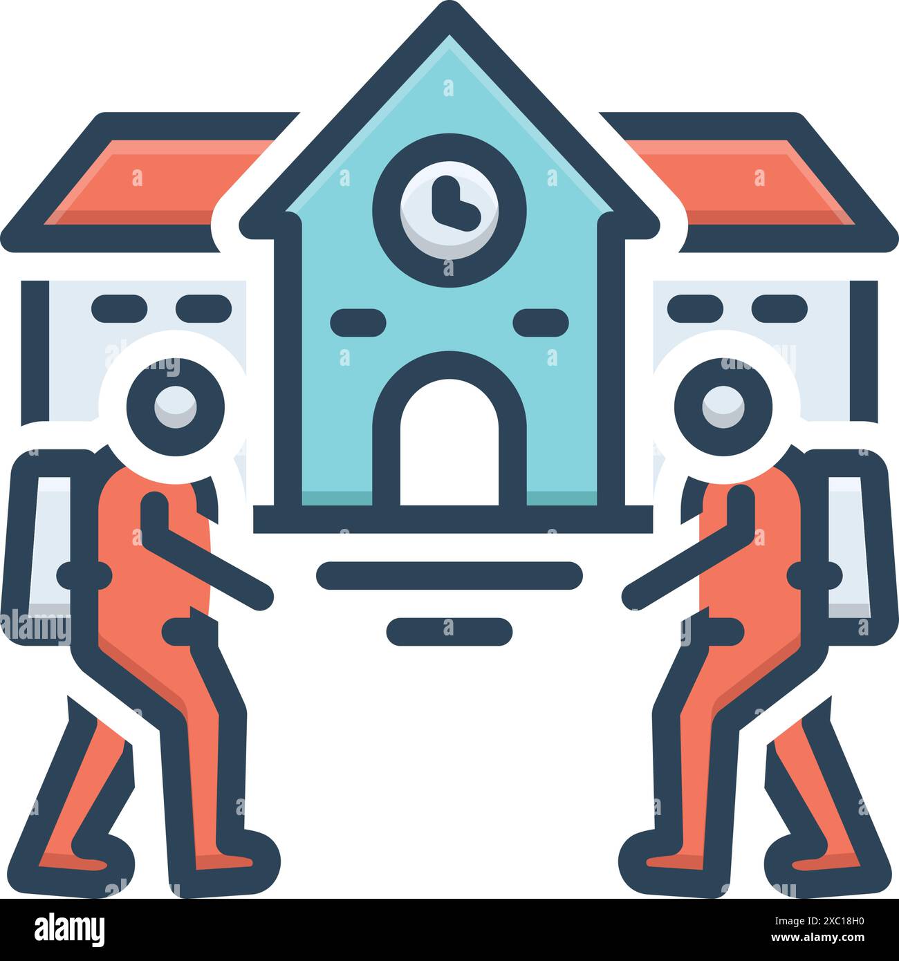 Icon for students entering in the school,students Stock Vector Image ...