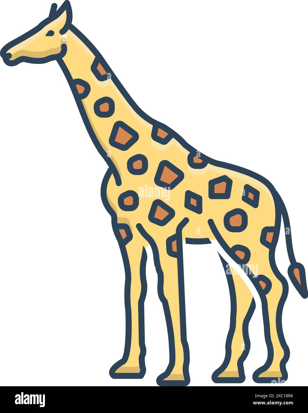 Giraffe tall Stock Vector Images - Alamy
