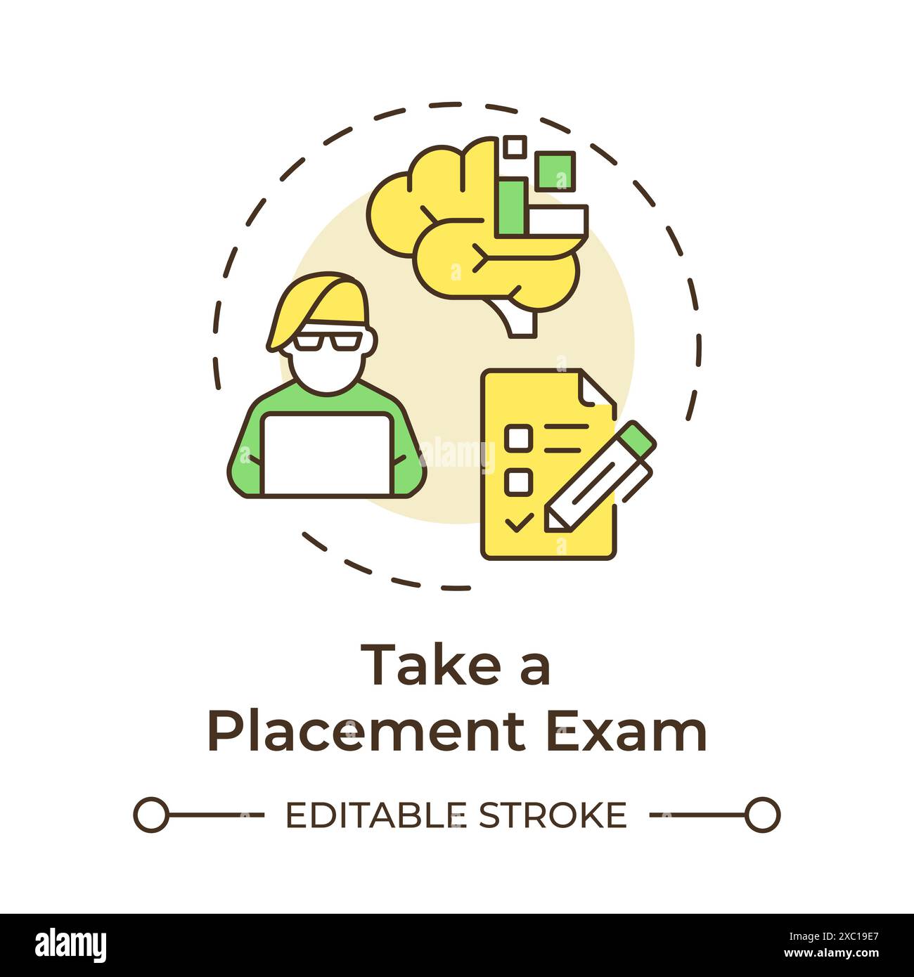 Take exam image Stock Vector Images - Alamy