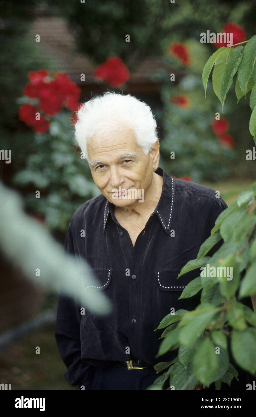 Jacques DERRIDA - Date : 20010701 ©John Foley/Opale.photo Stock Photo ...