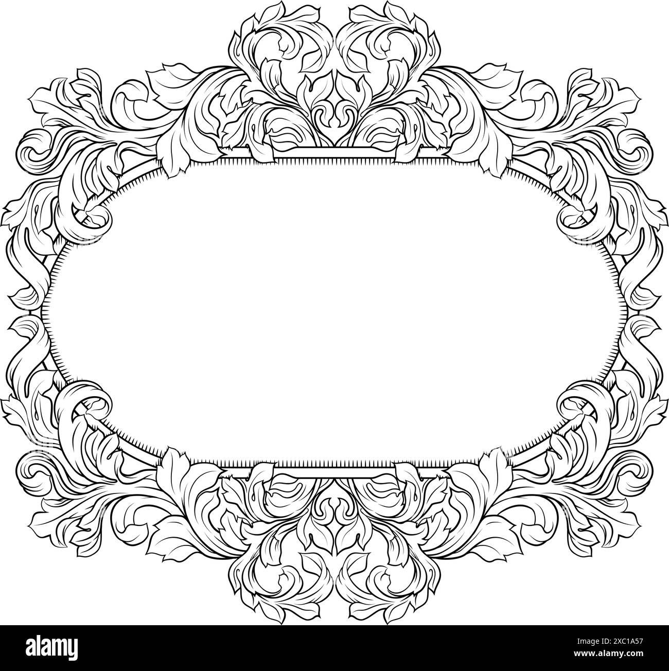 Crest Coat Coat of Arms Border Heraldic Frame Stock Vector Image & Art ...