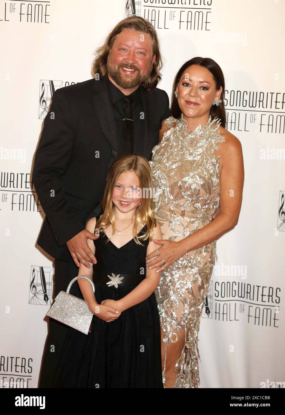 June 13, 2024, New York, New York, USA: CARY BARLOWE, singer/songwriter HILLARY LINDSEY and ...