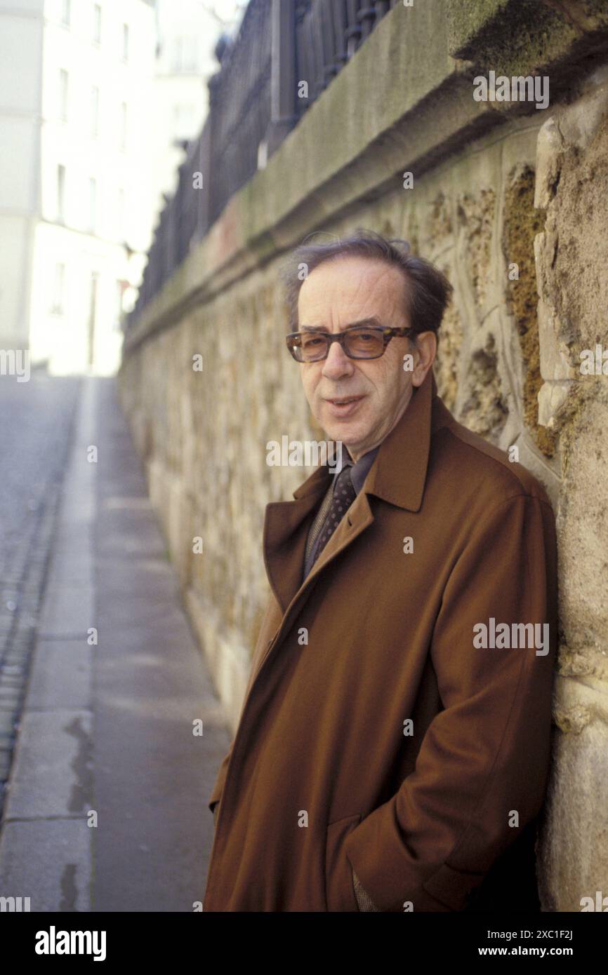 Ismail KADARE - Date : 20010402 ©John Foley/Opale.photo Stock Photo - Alamy