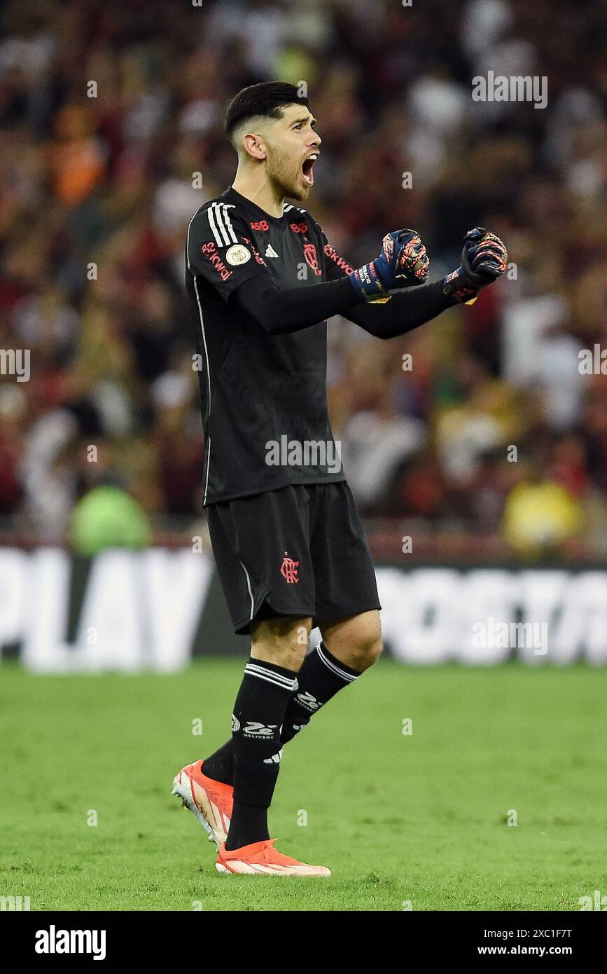 Rio de Janeiro, Brazil, June 13, 2024. Soccer goalkeeper Rossi of the ...