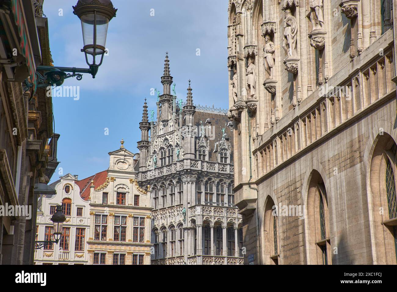 Classic architecture at the Grand Place or Grote-Markt is the central ...