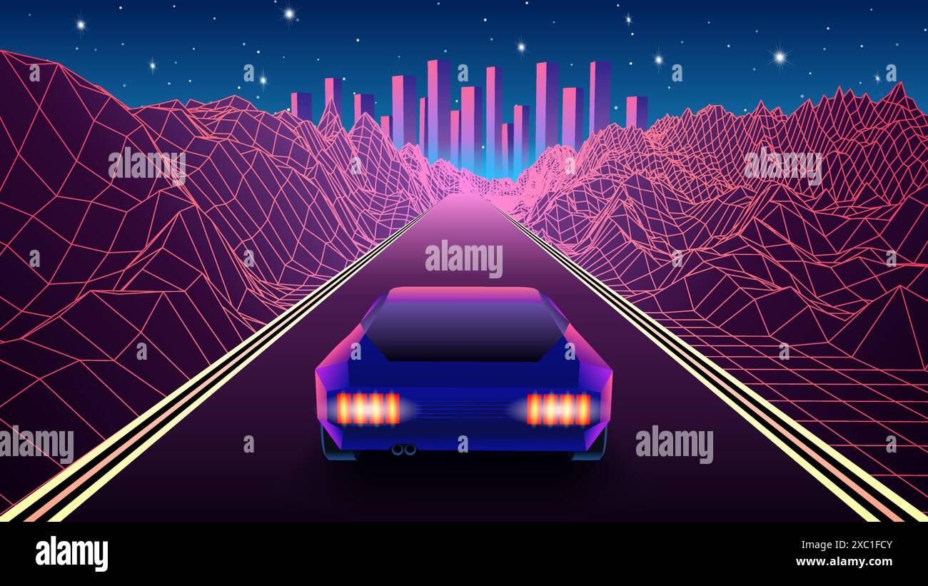 80s car poster hi-res stock photography and images - Alamy