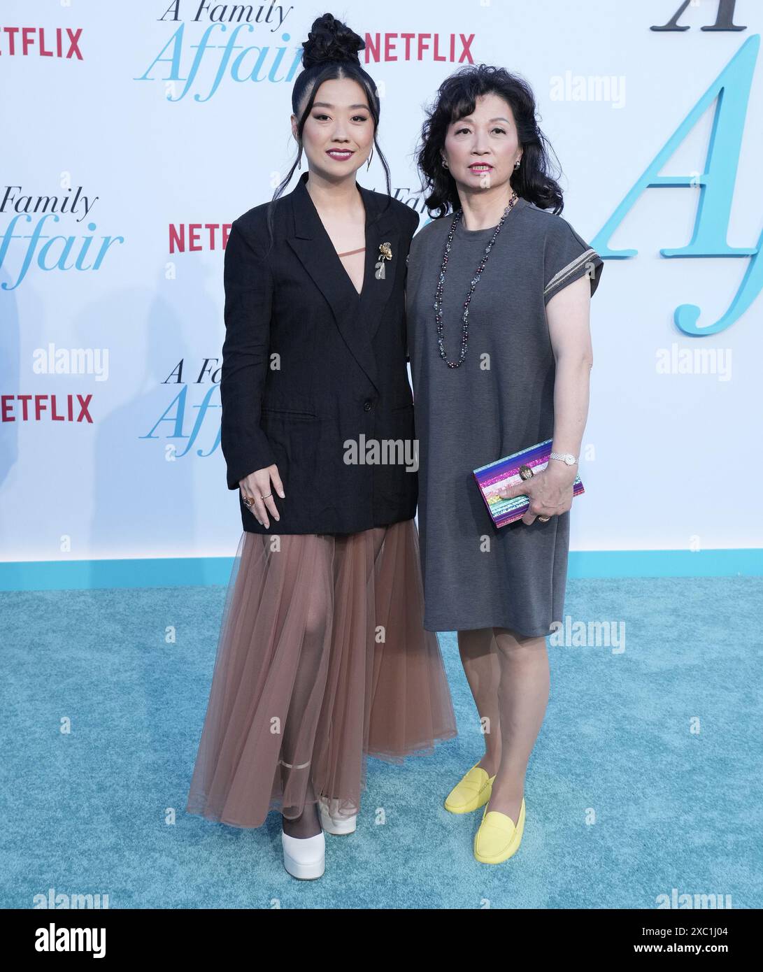 Los Angeles, USA. 13th June, 2024. (L-R) Sherry Cola and Mom Zeng Ping ...