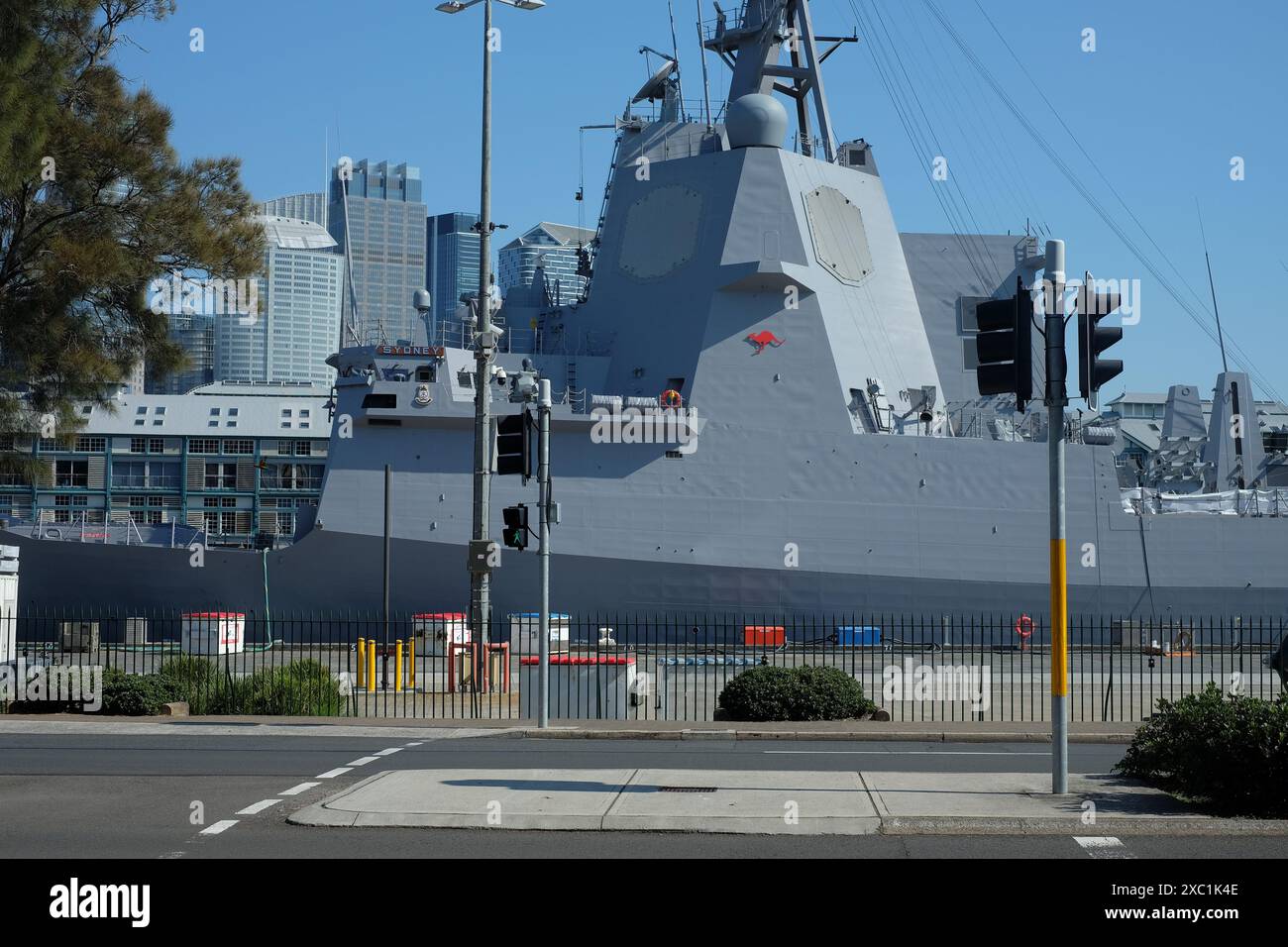 HMAS Sydney a Hobart Class guided missile destroyer (DDG) moored at ...
